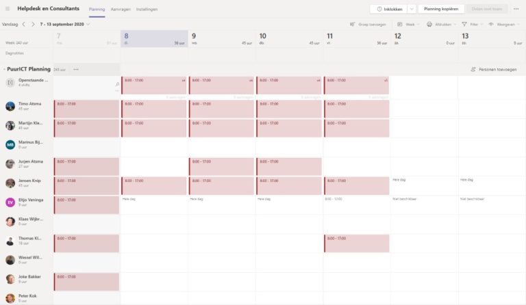 Shifts in Microsoft Teams - Puur ICT | De Microsoft 365 specialist uit ...