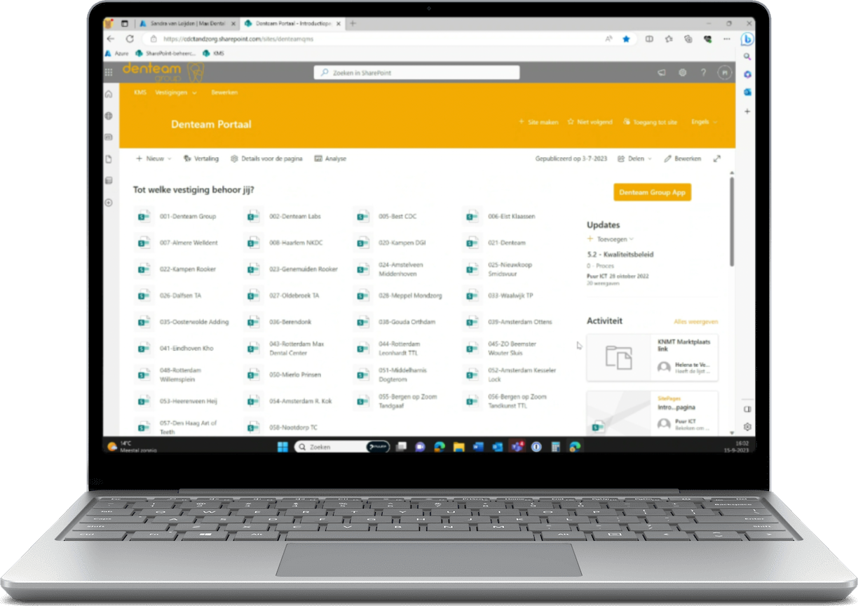 Klantcase | Denteam - Puur ICT | De Microsoft 365 specialist uit Friesland